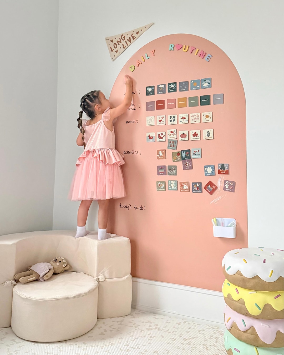 JUMBO Magic Playwall - Arch Magnetic Wall Decal for Kids (world's ...
