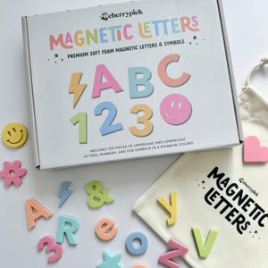 Magnetic Letters Foam - Etsy
