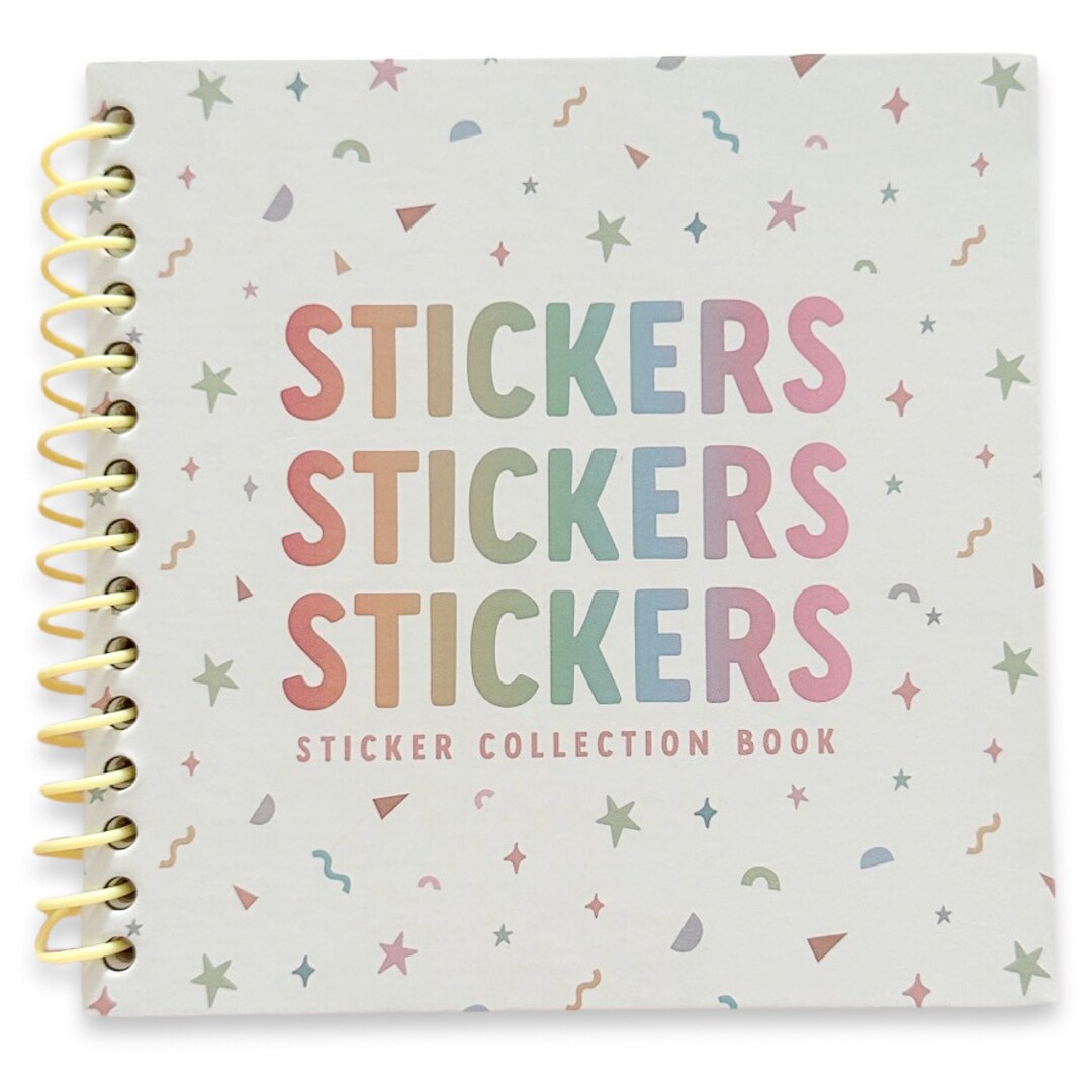 Confetti Sticker Collection Book | Reusable Sticker Album | Sticker ...