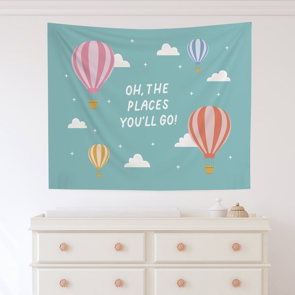Oh the Places Youll Go Backdrop - Etsy