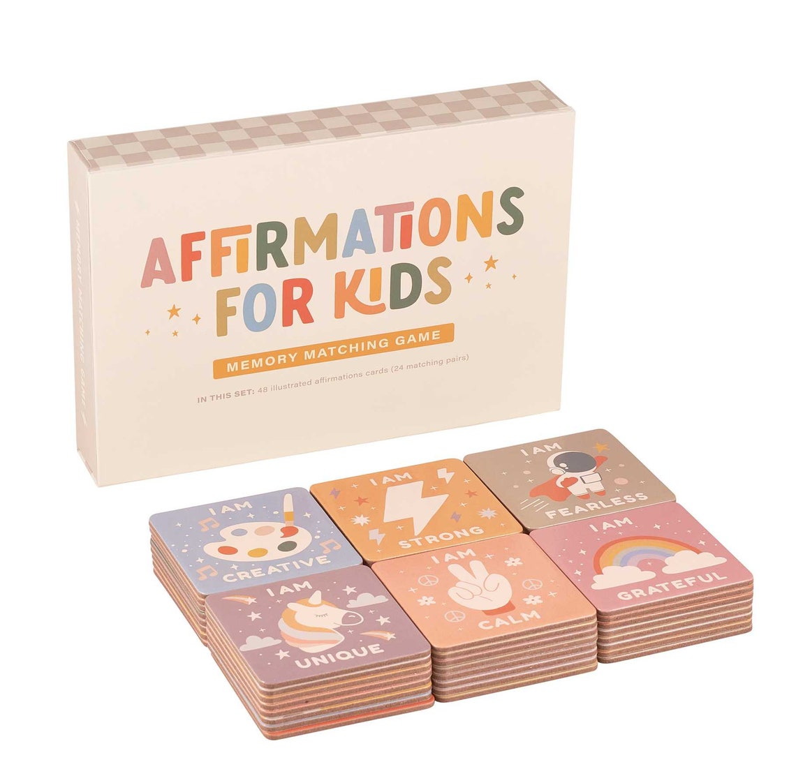 Affirmations for Kids Memory Matching Game | I Am Positive Affirmations ...