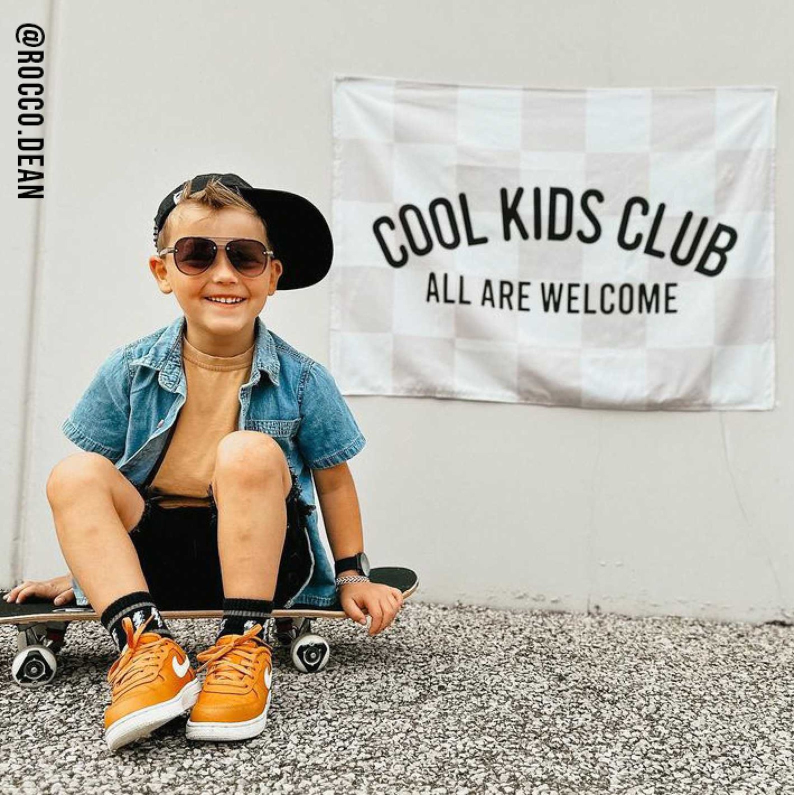 Cool Kids Club Banner | Fabric Tapestry | Kids Wall Art Bedroom ...