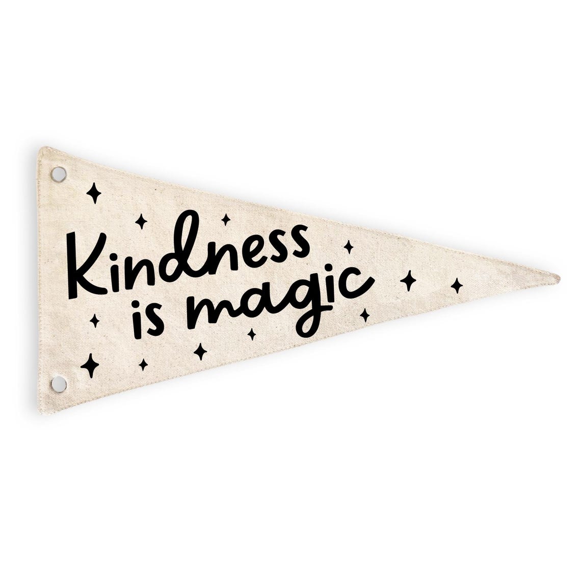 Kindness is Magic Canvas Pennant Flag | Wall Hanging | Minimalist Kids ...