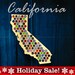California Beer Cap Map CA Beer Cap Holder Beer Cap Display Gift for ...