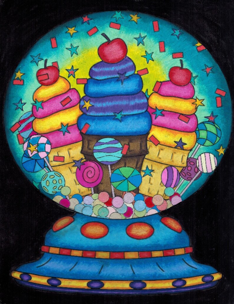 FULL PDF Book - Candy Coated Kaos 2.0 - Adult Coloring Book, Coloring ...