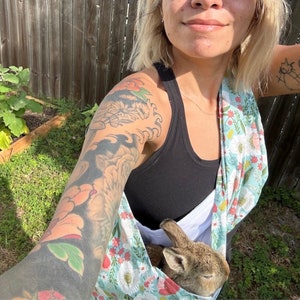 Bunny Sling Carrier | Carry Your House Rabbit | Soft Crossbody Pouch ...