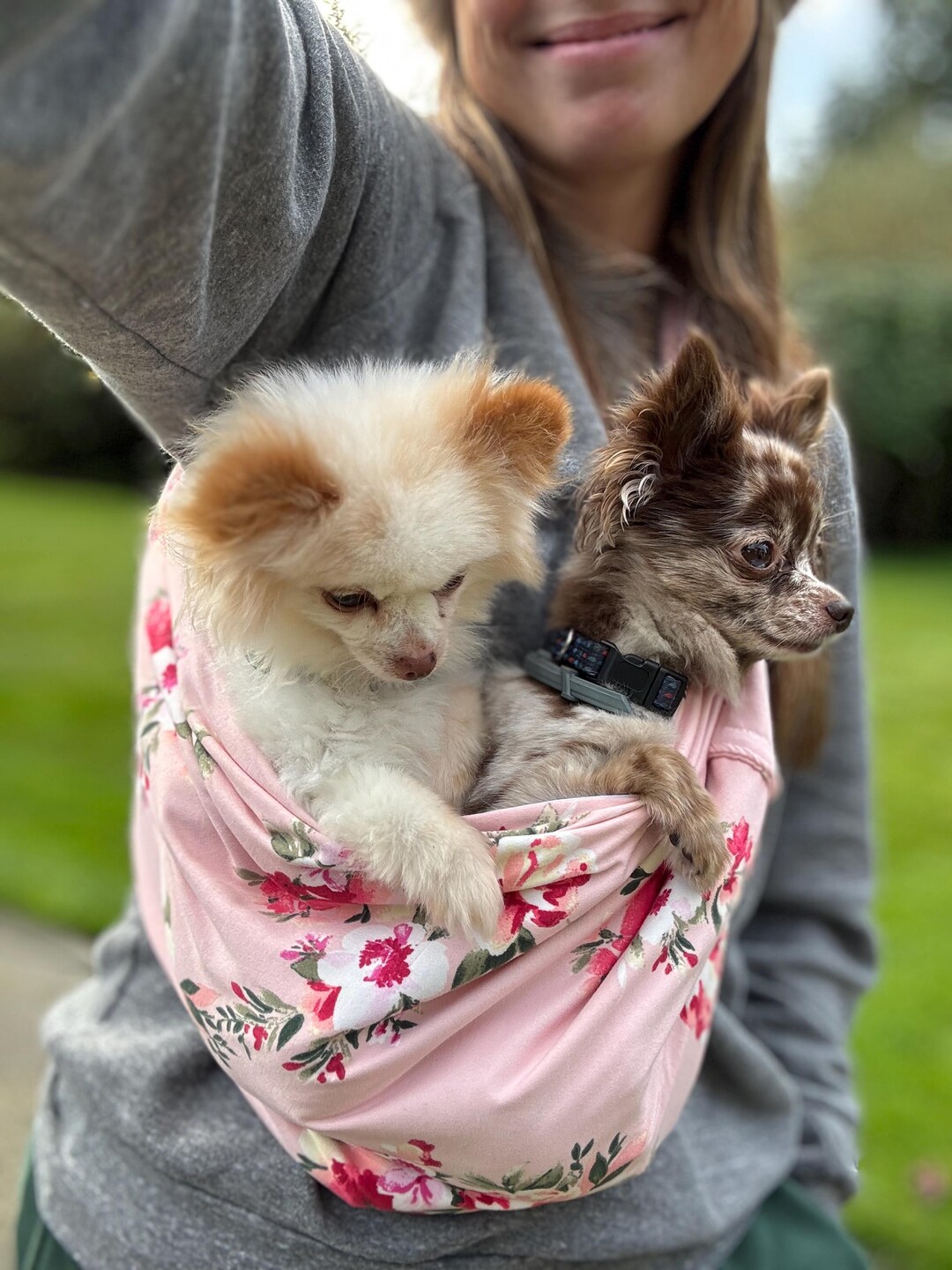 Dog Sling Carrier | Small Dog, Puppy, Cat, Kitten or Bunny | Crossbody ...
