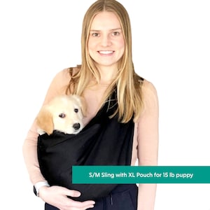 Dog Sling Soft Carrier | Carry Small Dog, Puppy, Cat, Kitten or Bunny ...