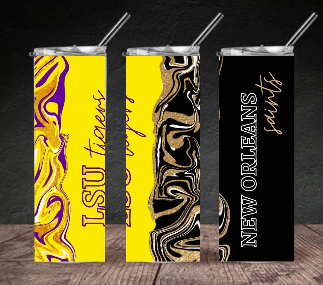 LSU / Saints 20 Oz Sublimation Tumbler Download Jpg - Etsy