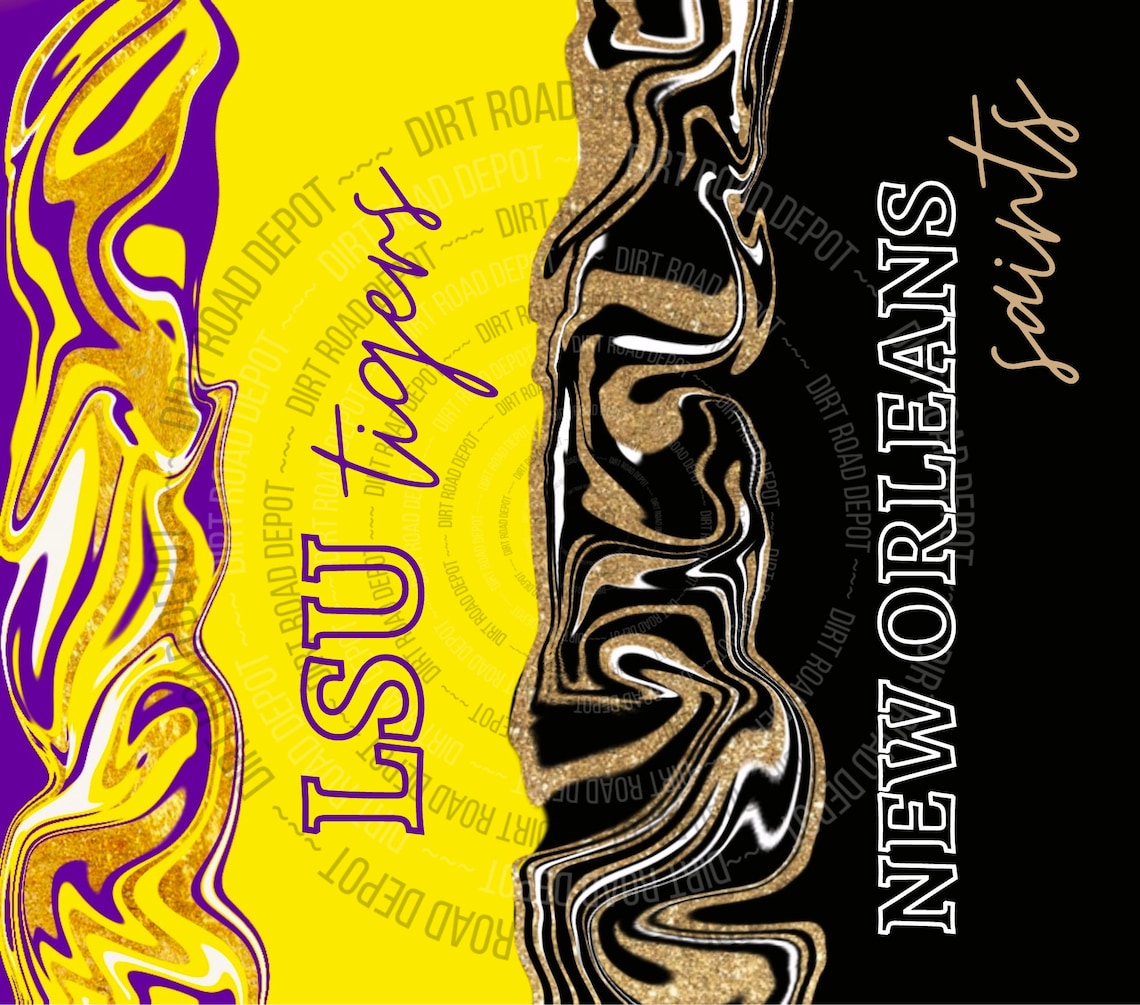 LSU / Saints 20 Oz Sublimation Tumbler Download Jpg - Etsy