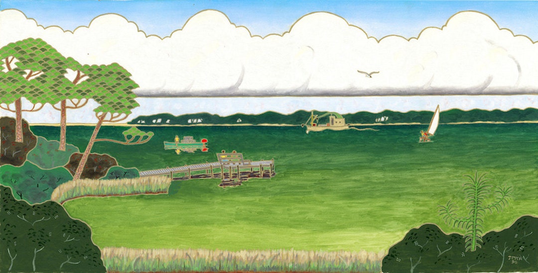 Mac and Sara on Pier by James Mcconnell Anderson of Shearwater Pottery ...