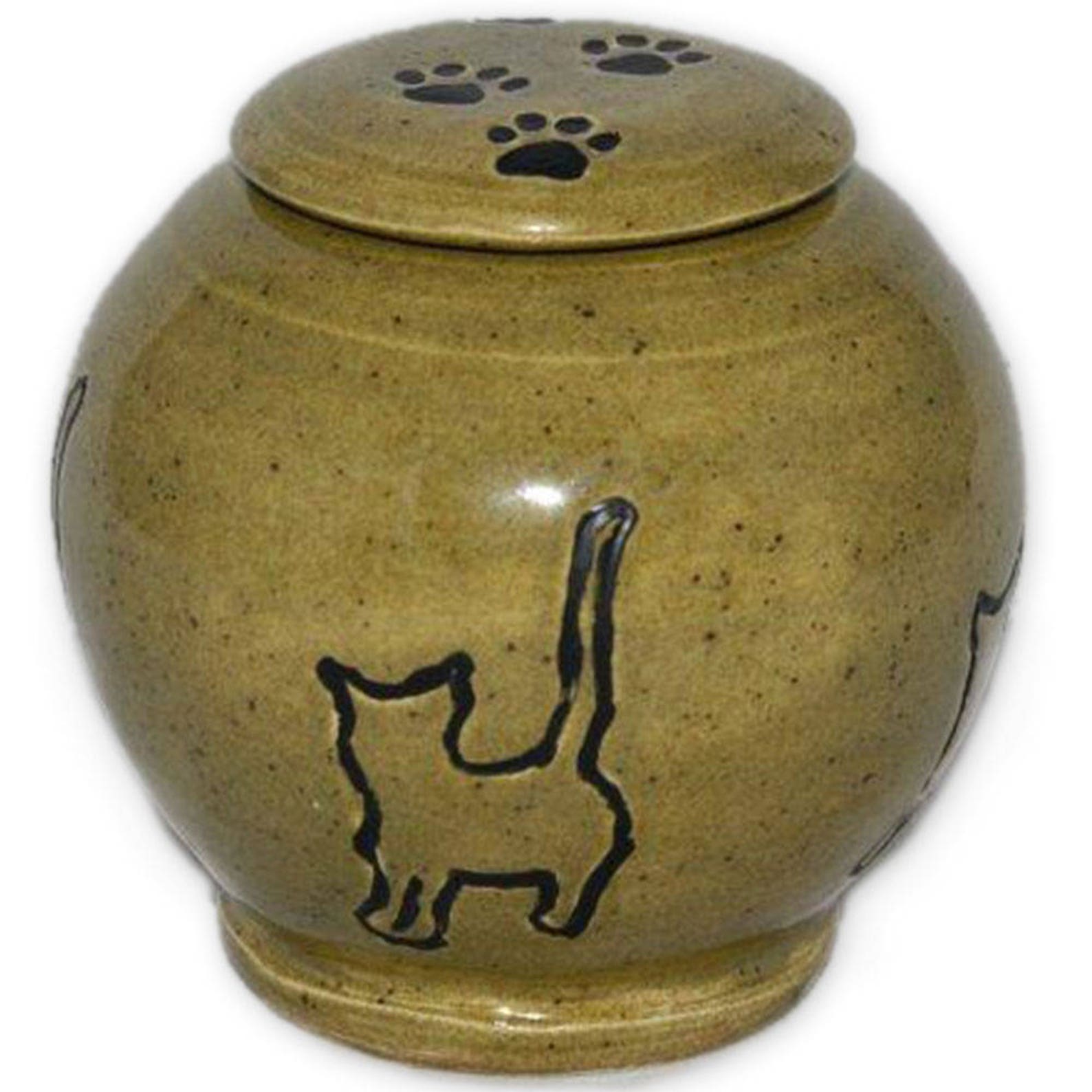 Here Kitty Ceramic Cat Urn Here Kitty Urn for Cats Cat Urn - Etsy