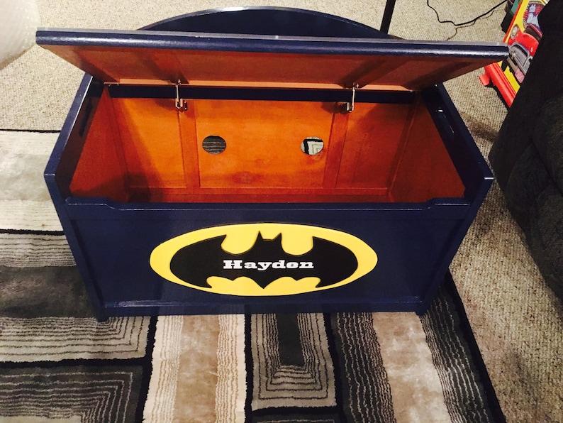 Super Hero Decor Toy Boxes Kids Toy Boxes Super Heros - Etsy
