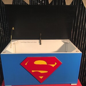 Super Hero Decor - TOY Boxes - Toy Storage - Toy Chests -kids Toy Box ...