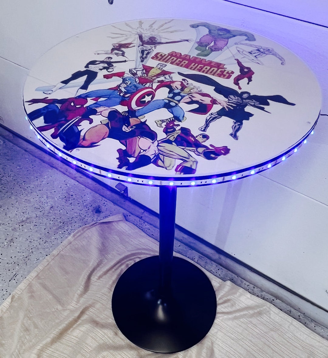 Super Hero Decor - Super Heros - Pub Tables - Man Cave Decor - Boys ...