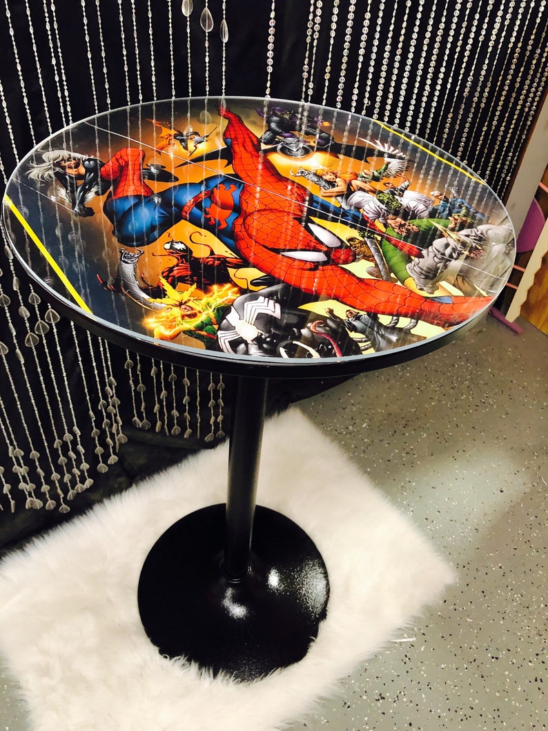 Pub Tables - Spiderman Decor - Spiderman - Super Hero Decor - Man Cave ...