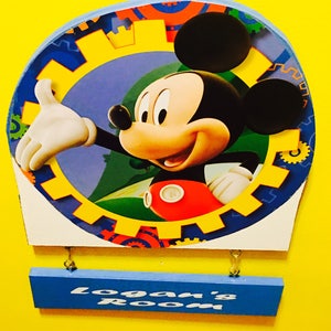 Mickey Mouse - Personalized Kids Sign - Kids Room Decor Boy - Mickey ...