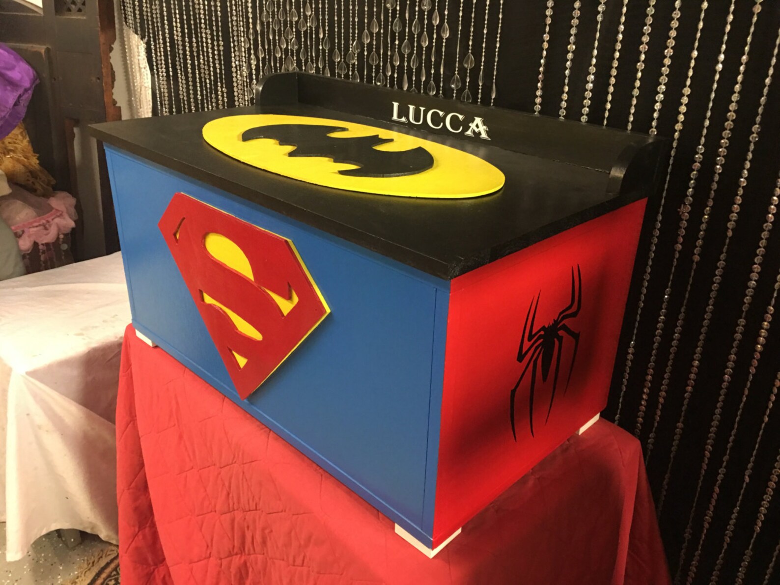 Super Hero Decor - TOY Boxes - Toy Storage - Toy Chests -kids Toy Box ...
