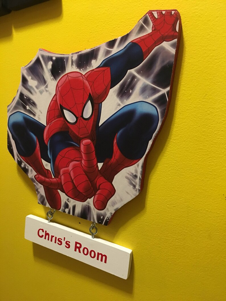 Spider man decor spiderman super hero decor kids room | Etsy