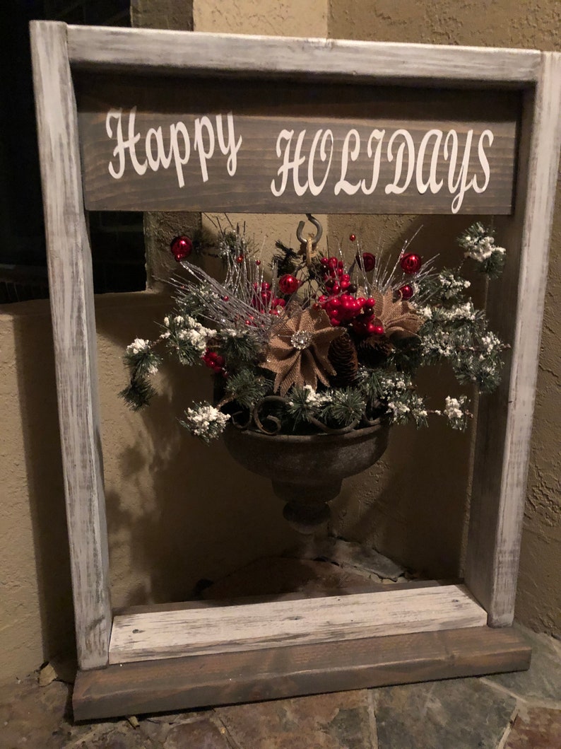 Rustic Christmas Decor Rustic Holiday Decor Merry - Etsy