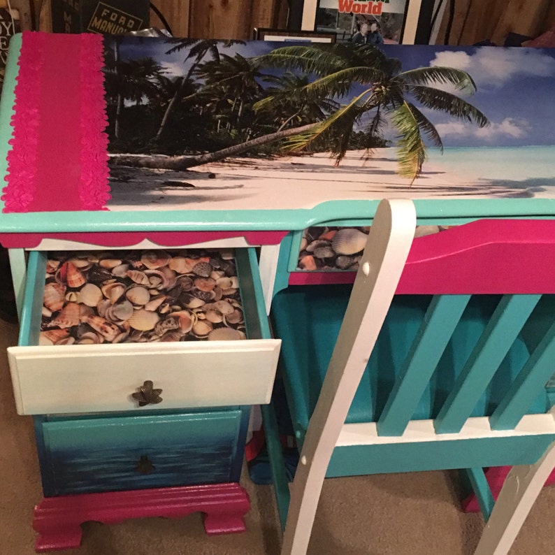 Beach desk desks for bedrooms kids room decor girl kids | Etsy