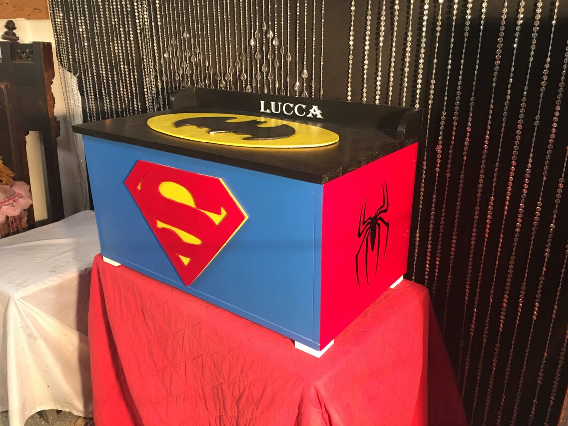 Super Hero Decor TOY Boxes Toy Storage Toy Chests kids - Etsy
