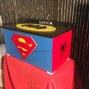 Super Hero Decor - TOY Boxes - Toy Storage - Toy Chests -kids Toy Box ...