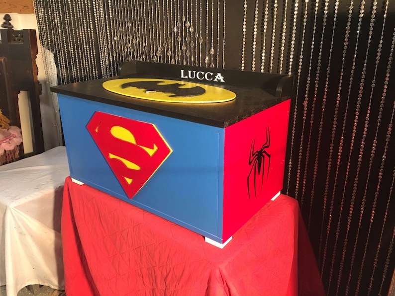 Super Hero Decor TOY Boxes Toy Storage Toy Chests kids - Etsy