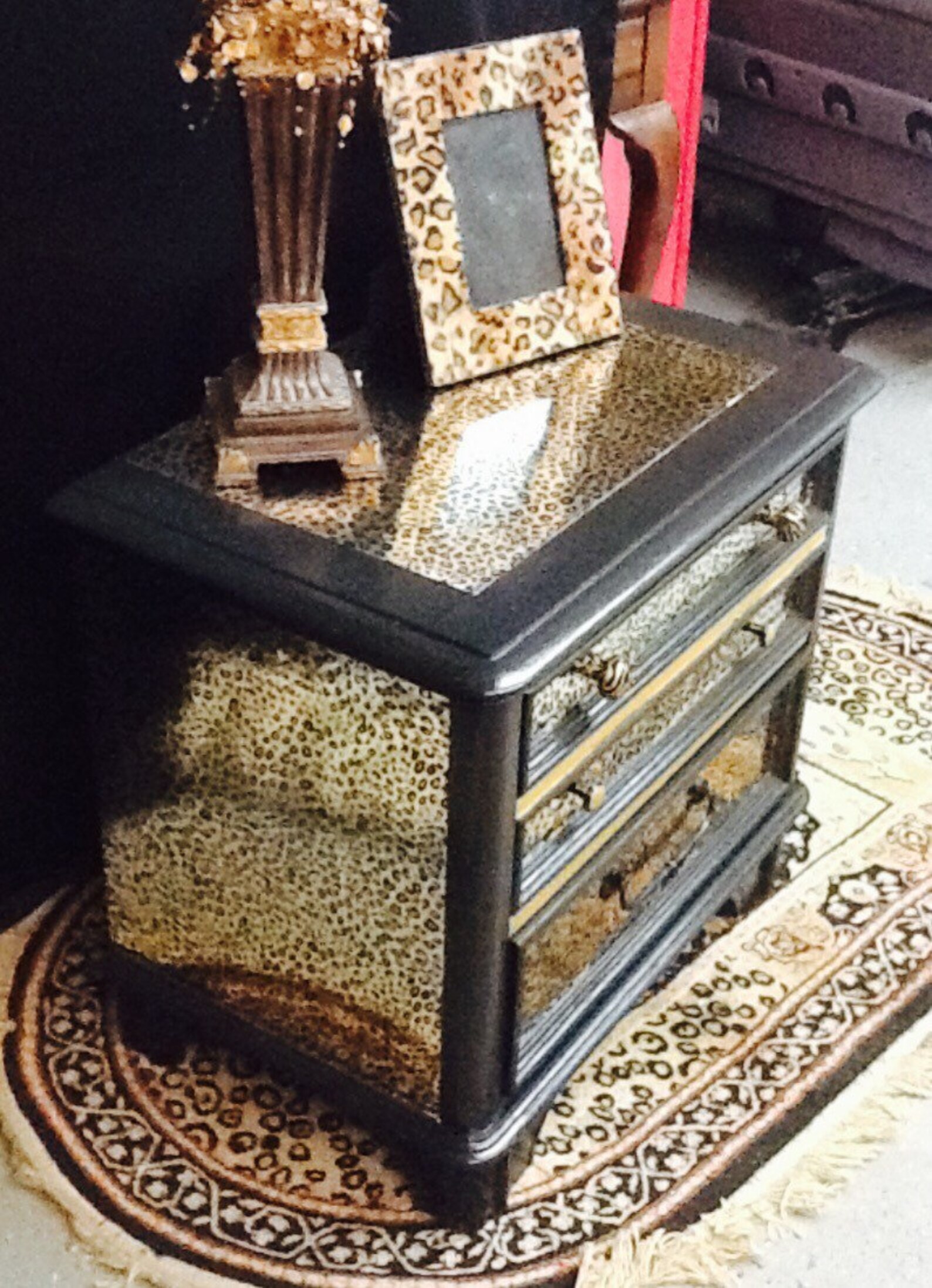 Leopard Table Leopard Furniture Nightstands Leopard Decor bedroom ...
