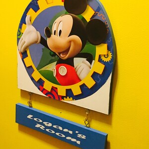 Mickey Mouse - Personalized Kids Sign - Kids Room Decor Boy - Mickey ...
