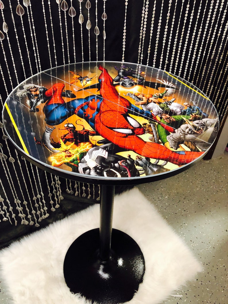 Pub Tables - Spiderman Decor - Spiderman - Super Hero Decor - Man Cave ...