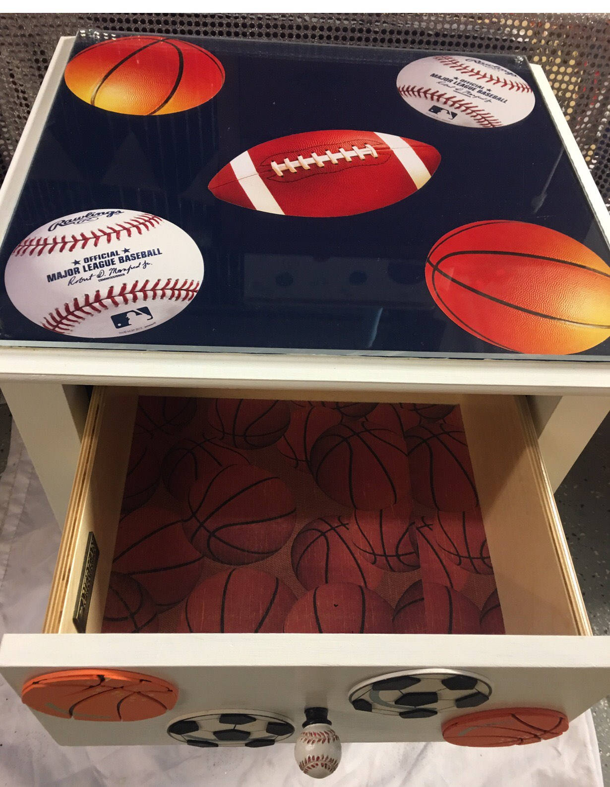 Sports Table - Sports Gifts - Kids Furniture - Soccer Ball Decor - Boys ...