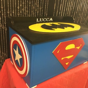 Super Hero Decor - TOY Boxes - Toy Storage - Toy Chests -kids Toy Box ...
