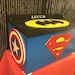 Super Hero Decor - TOY Boxes - Toy Storage - Toy Chests -kids Toy Box ...