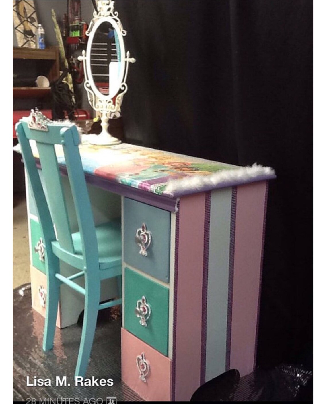 Princess Princess Furniture Girls Desks Kids Furniture | Etsy