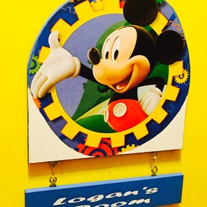 Mickey Mouse - Personalized Kids Sign - Kids Room Decor Boy - Mickey ...