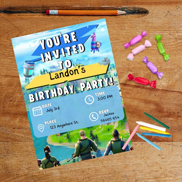 Battle Royale Invitation - Etsy