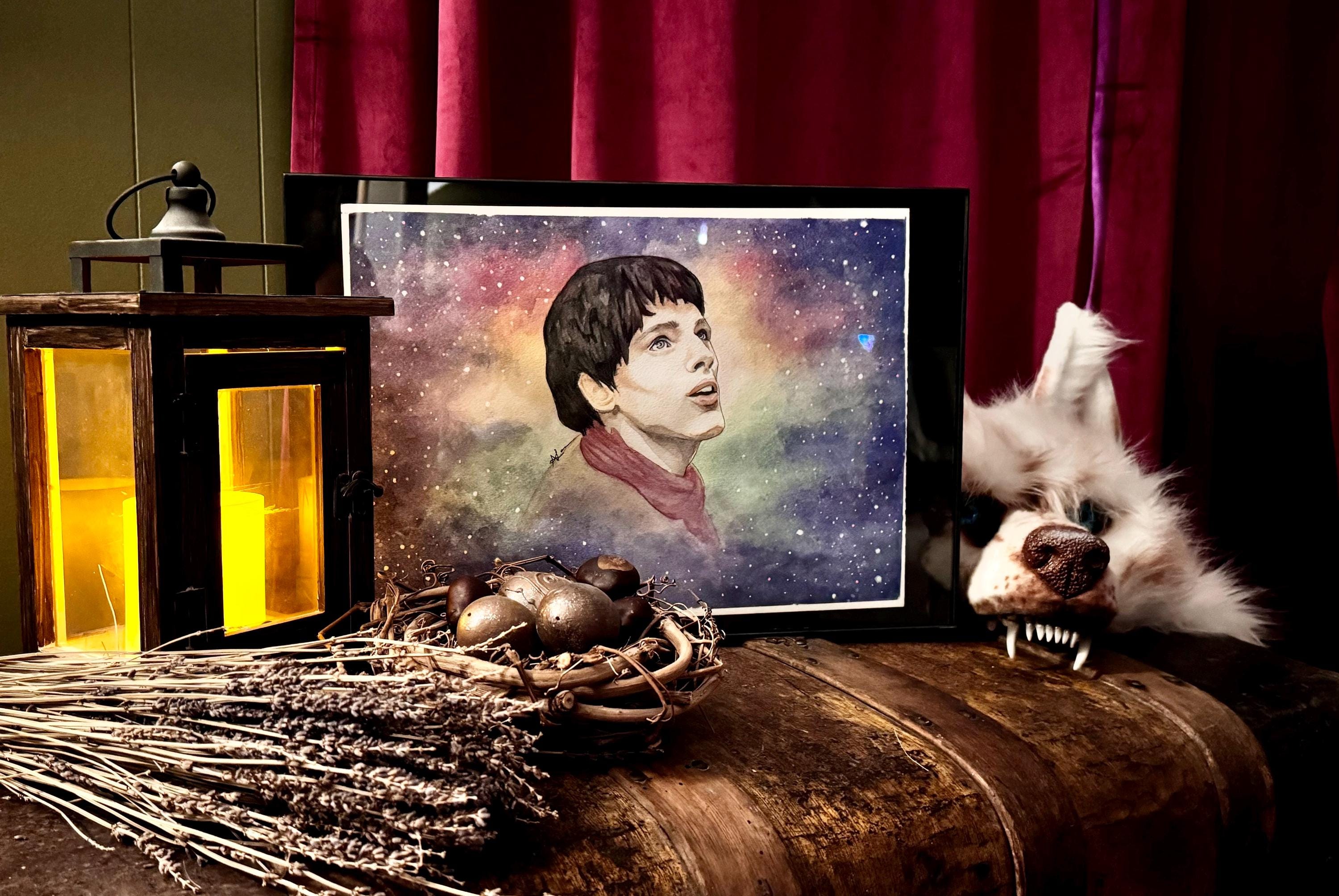 Original Merlin Watercolor Painting - Etsy