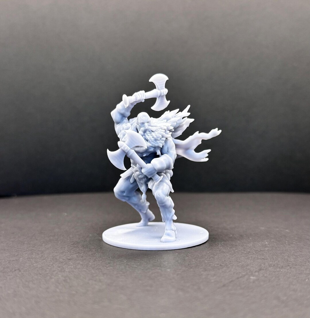 Axe-weilding Dwarf Warrior, Custom Miniature - Etsy