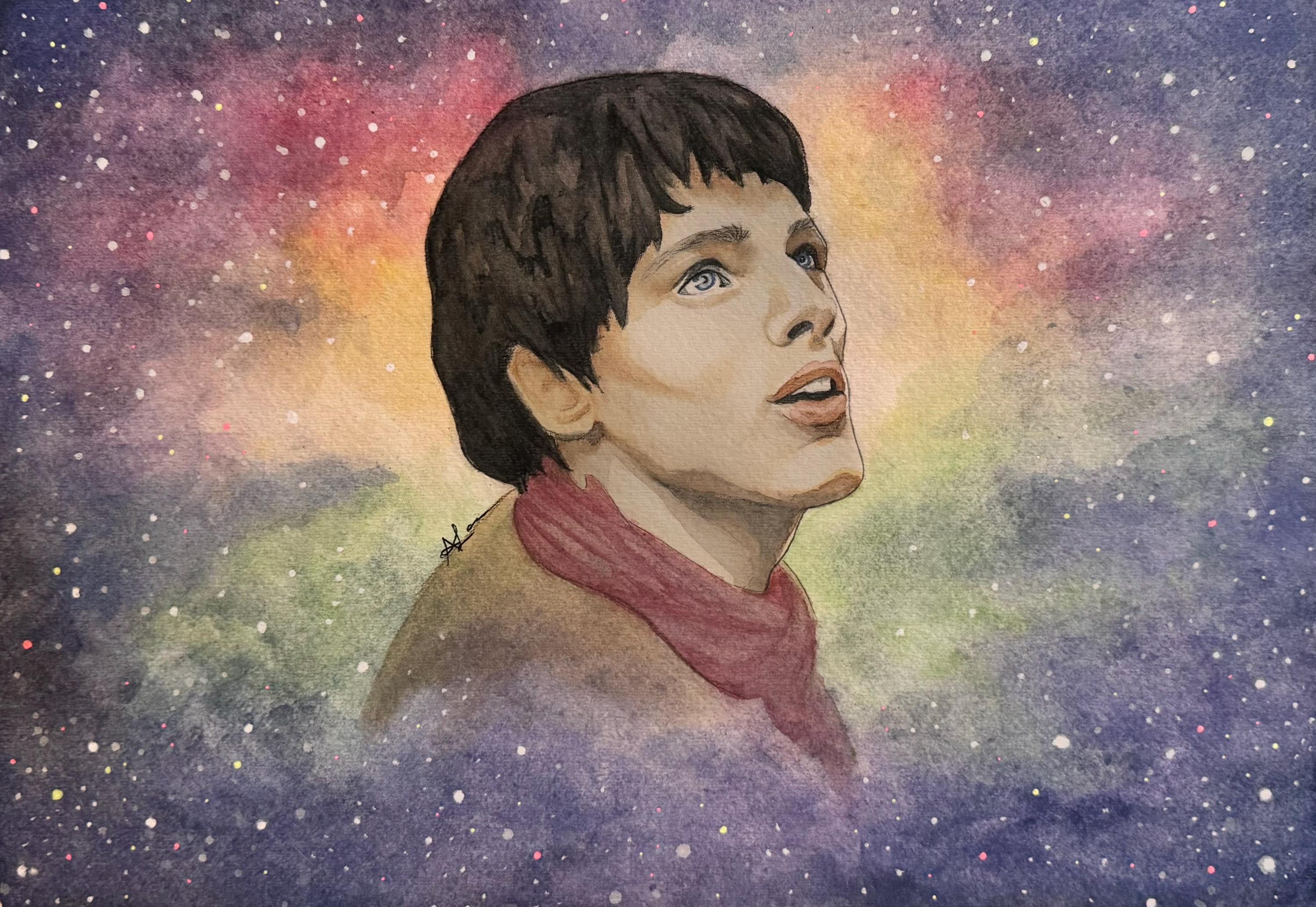 Original Merlin Watercolor Painting - Etsy