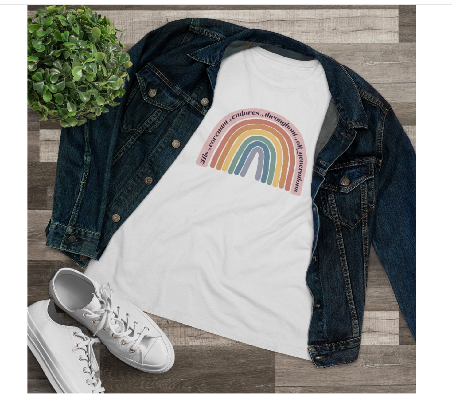 Christian Rainbow Shirt | God's Covenant Shirt | Pride Month Shirt ...