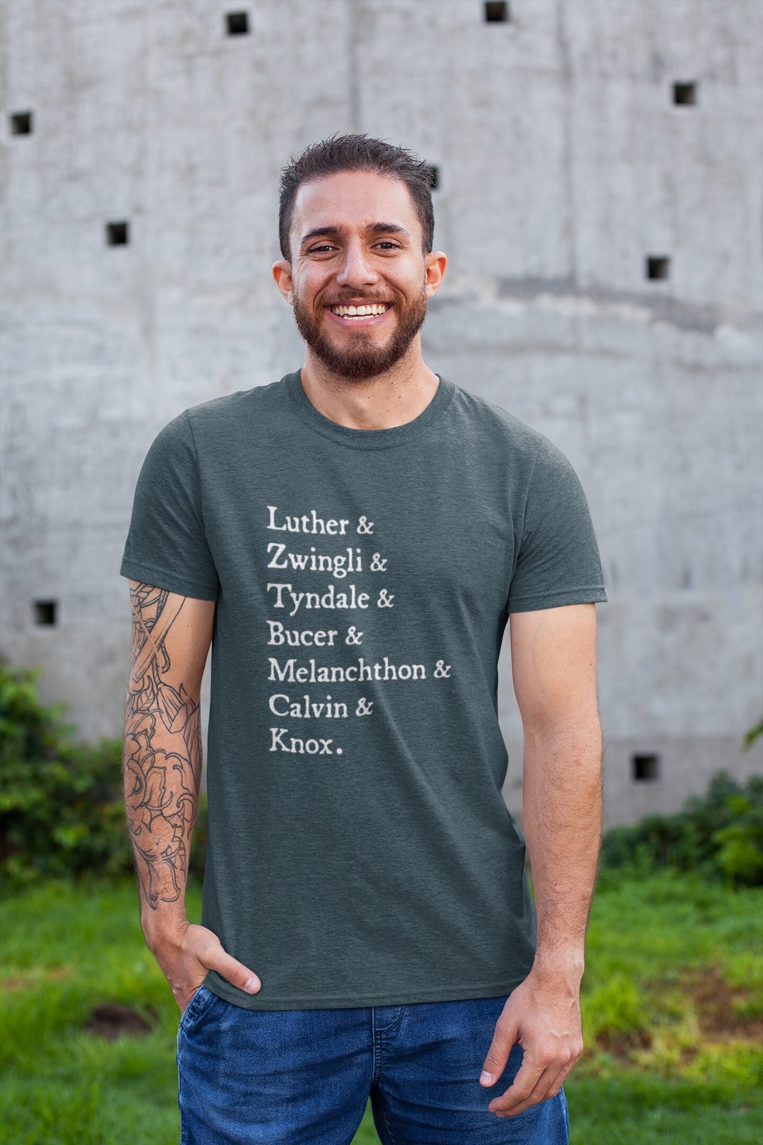 List of Reformers Shirt | 1517 Shirt | Protestant Reformation Shirt ...