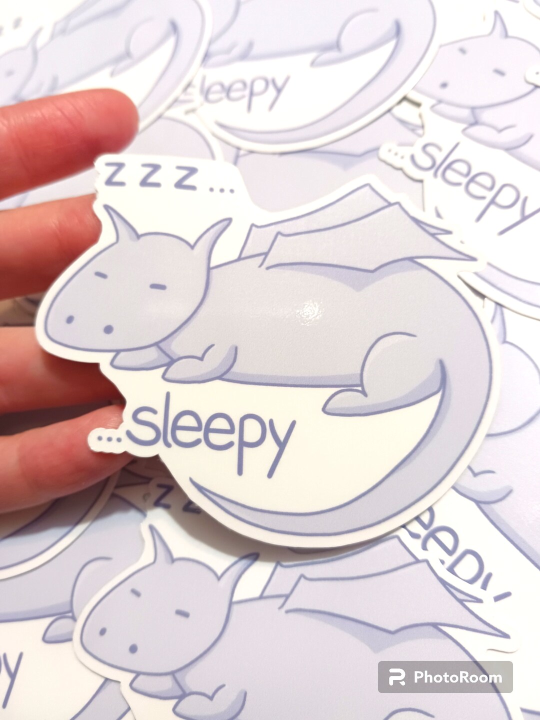 Sleepy Dragon Sticker | Fantasy Core Sticker Laptop & Waterbottle ...
