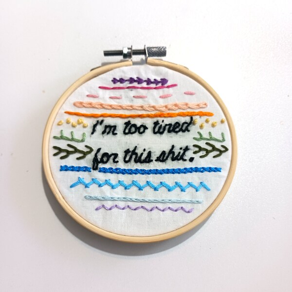 Swear Embroidery - Etsy