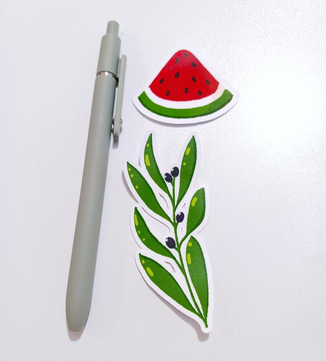 Watermelon, Olive Branch Stickers/art Print Buy Separately/together ...
