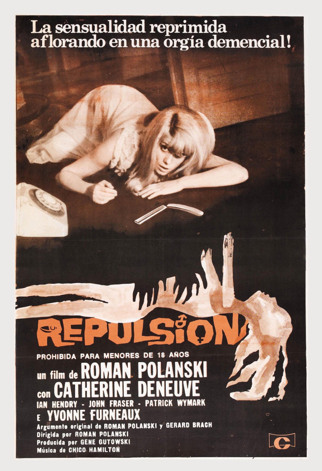 Repulsion 1965 Movie Poster Roman Polanski | Etsy