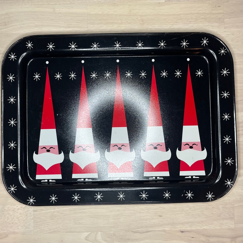 1960s Holt Howard Santa Toleware Tray Dairy Queen Promo - Etsy