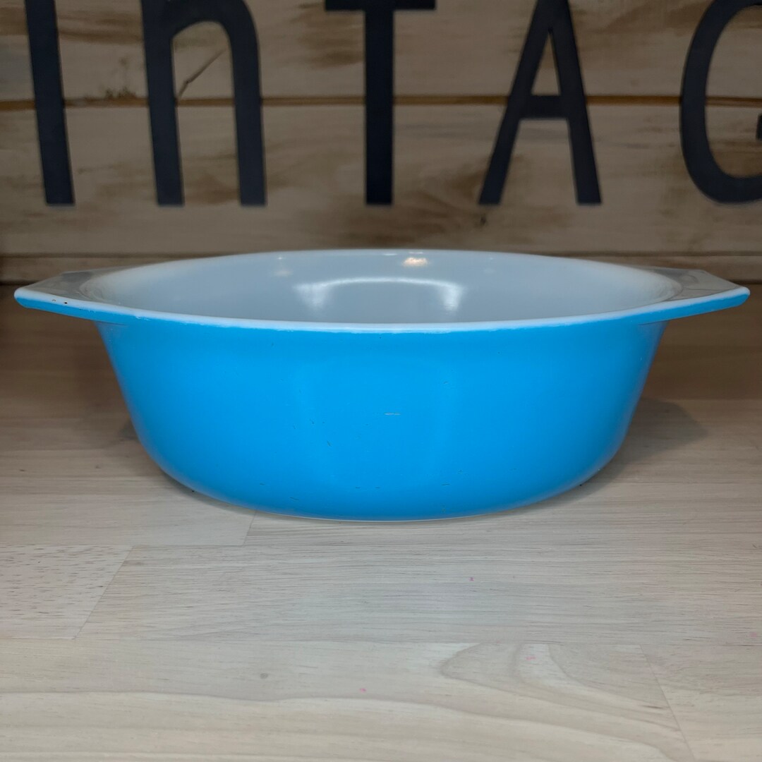 Vintage Pyrex Horizon Blue Oval Covered Casserole Dish, No Lid 043 - Etsy