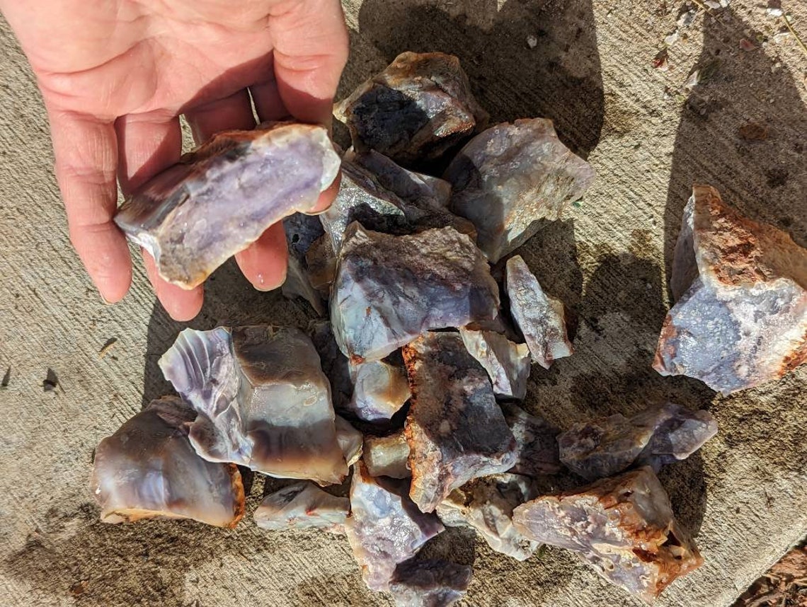 5lb. Purple Cloud Agate Rough Rock Mcdermitt USA Any Sizes. - Etsy