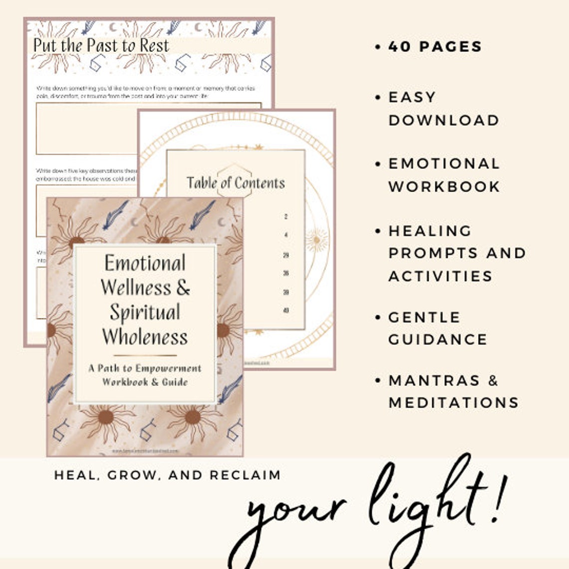 Take Back Your Power Workbook: Emotional & Spiritual Empowerment ...